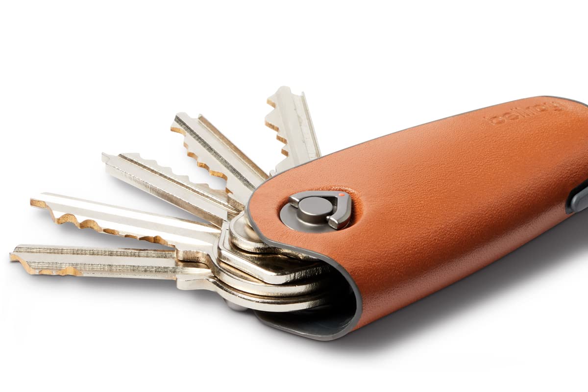 Bellroy Key Case Hardshell Leather Organizer Terracotta