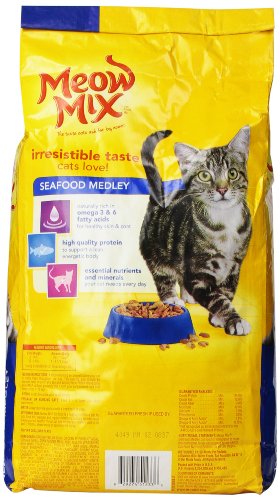Meow Mix Seafood Medley Dry Cat Food, 6.3 Lbs