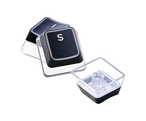 G.SKILL Crystal Crown Keycaps - Keycap Set with Transparent Layer for Mechanical Keyboards, Full 104 Key, Standard ANSI 104 English (US) Layout - Black