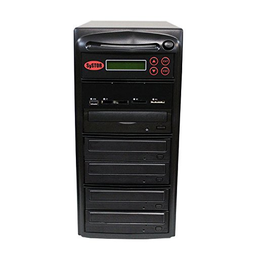 Systor Multi Media Flash Backup Center + 1 to 4 DVD Duplicator - Back up Different Flash Memory Drives (USB/SD/CF/MS/MMC) to DVD (PMBC-4)