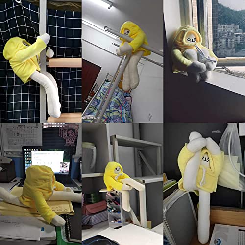 helegeSONG Plush Banana Man Toy Stuffed Doll with Magnet Funny Man Doll Decompression Toy Birthday,Multicolor