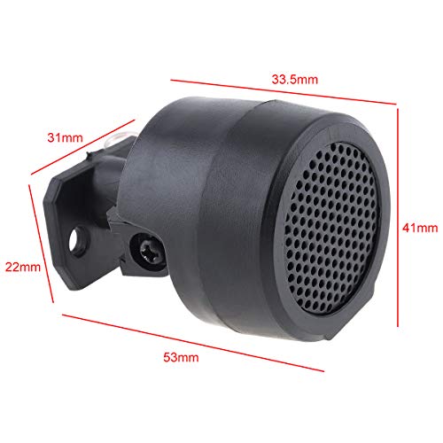 DriSentri 2pcs Dome Tweeters, 12V 500W High Efficiency Car Stereo Speakers, TP-006A Mini Dome Tweeter Speakers for Car Audio System Accessories