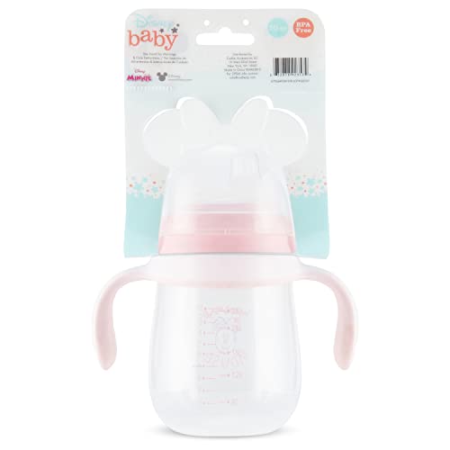 Disney Sippy Cups for Toddlers, Learner Sippy Cups for Kids with Pacifier, BPA-Free Trainer Cup with Handles, Leak-Proof Minnie Mouse and Mickey Mouse Sippy Cups, Perfect Unisex Gift for Children