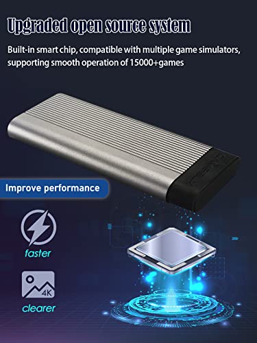 Fordim Retro Game Console, Built in 15000+ Classic Games, 2 Ergonomics Controller, 4K HD Output, Plug and Play Game Console, Ideal Gift for Kids and Adult