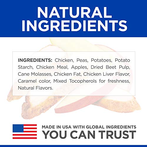 Hill's Grain Free Dog Treats, Crunchy Naturals with Chicken & Apples, Healthy Dog Snacks, 8 oz. Bag