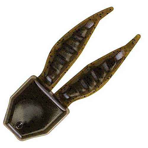 Berkley 1483902 Powerbait Power Chunk Soft Bait, 3 1/4" Length, Green Pumpkin, Package of 6
