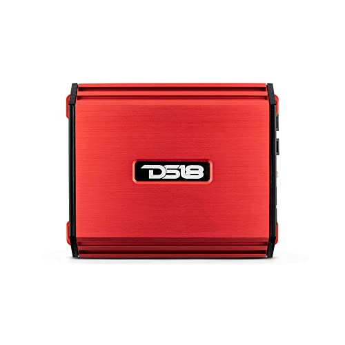 DS18 S-1100.2/RD Car Audio Amplifier β Full-Range, Class Ab, 2 Channel Amplifier, 1100 Watts (Red)