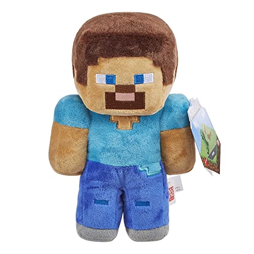 Mattel Minecraft Basic Plush Character Soft Dolls, Video Game-Inspired Collectible Toy Gifts for Kids & Fans Ages 3 Years Old & Up