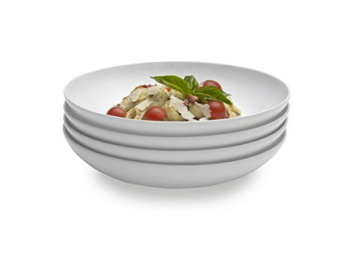 Mikasa Delray Bone China Pasta Bowl, 9-Inch, Set Of 4, White -,220 milliliters