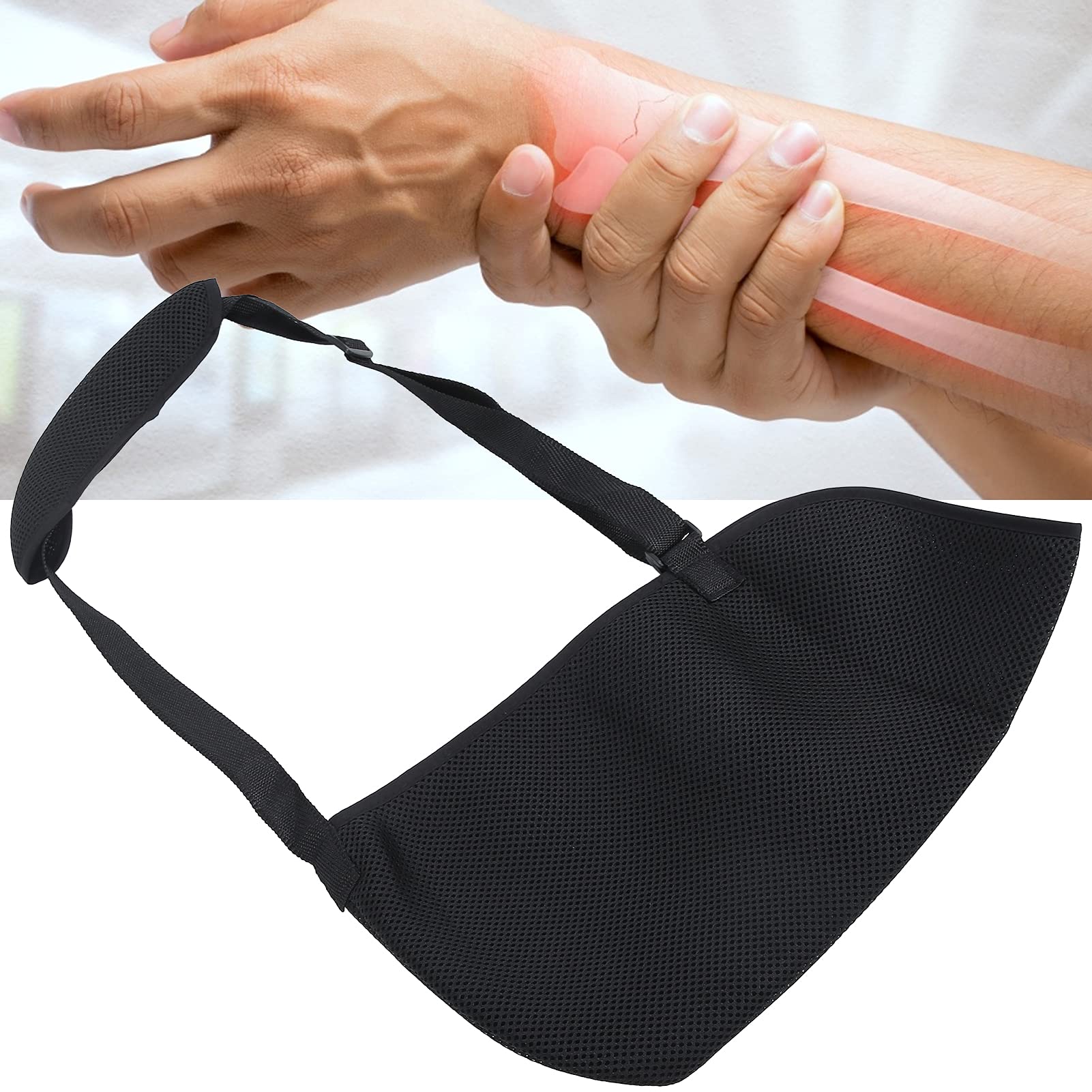 Arm, Breathable Adjustable Shoulder Reusable Shoulder Strap Skin‑Friendly for Shoulder Injury for Elbow Dislocation for Sprain