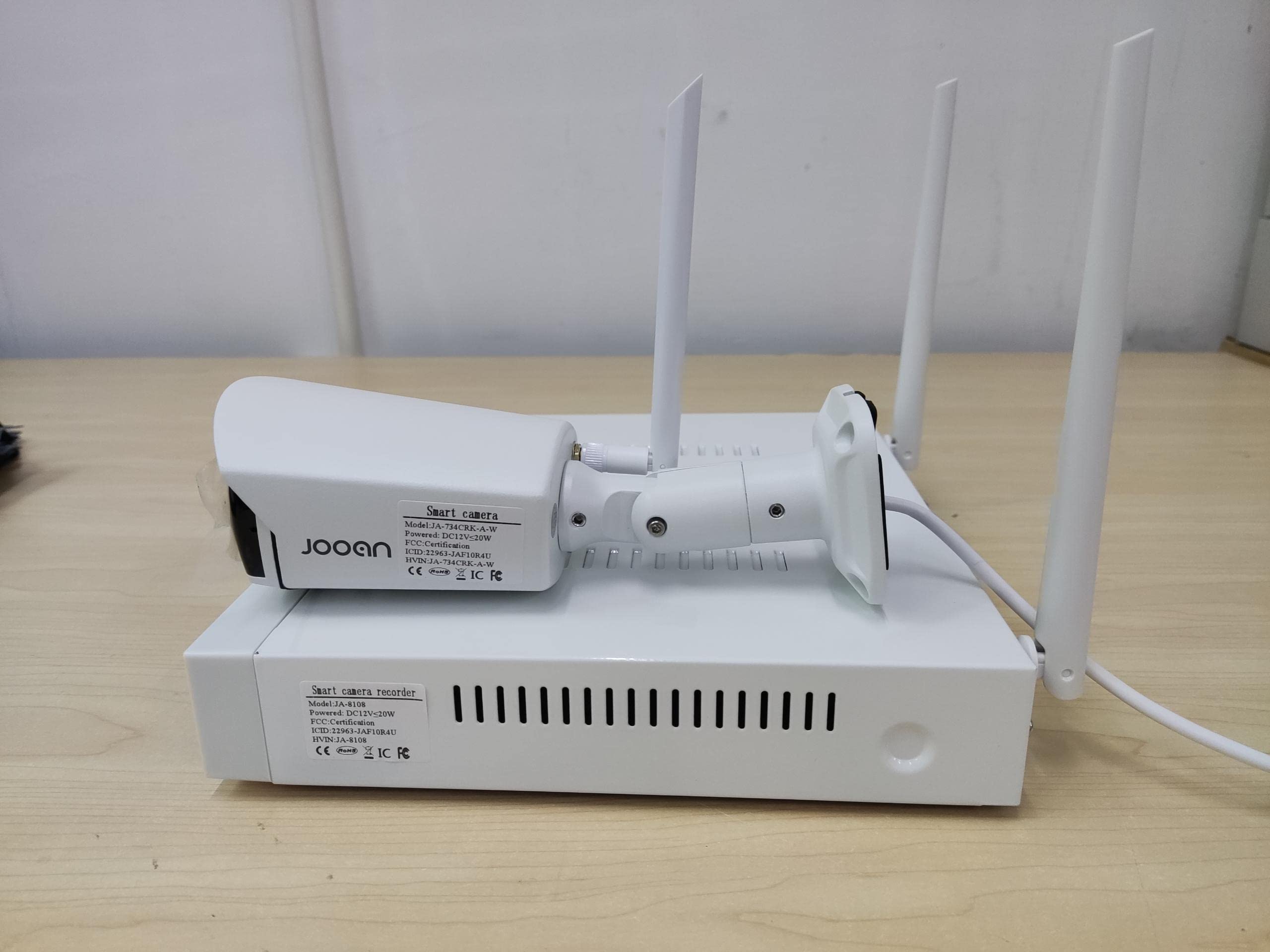 JOOAN 3MP Security Camera System Wireless,8CH NVR 1296P Security System(Clear than 1080P) with Audio,Great Night Vision, Motion Detection Email Alarm