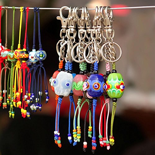 Paxcoo 100 Pcs Key Chain Hooks with Key Rings (Large Size)