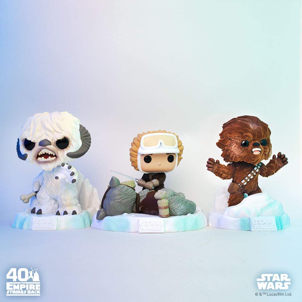 POP Funko Deluxe Star Wars: Battle at Echo Base Series Action Figure Chewbacca (Flocked), Amazon Exclusive, Figure 3 of 6