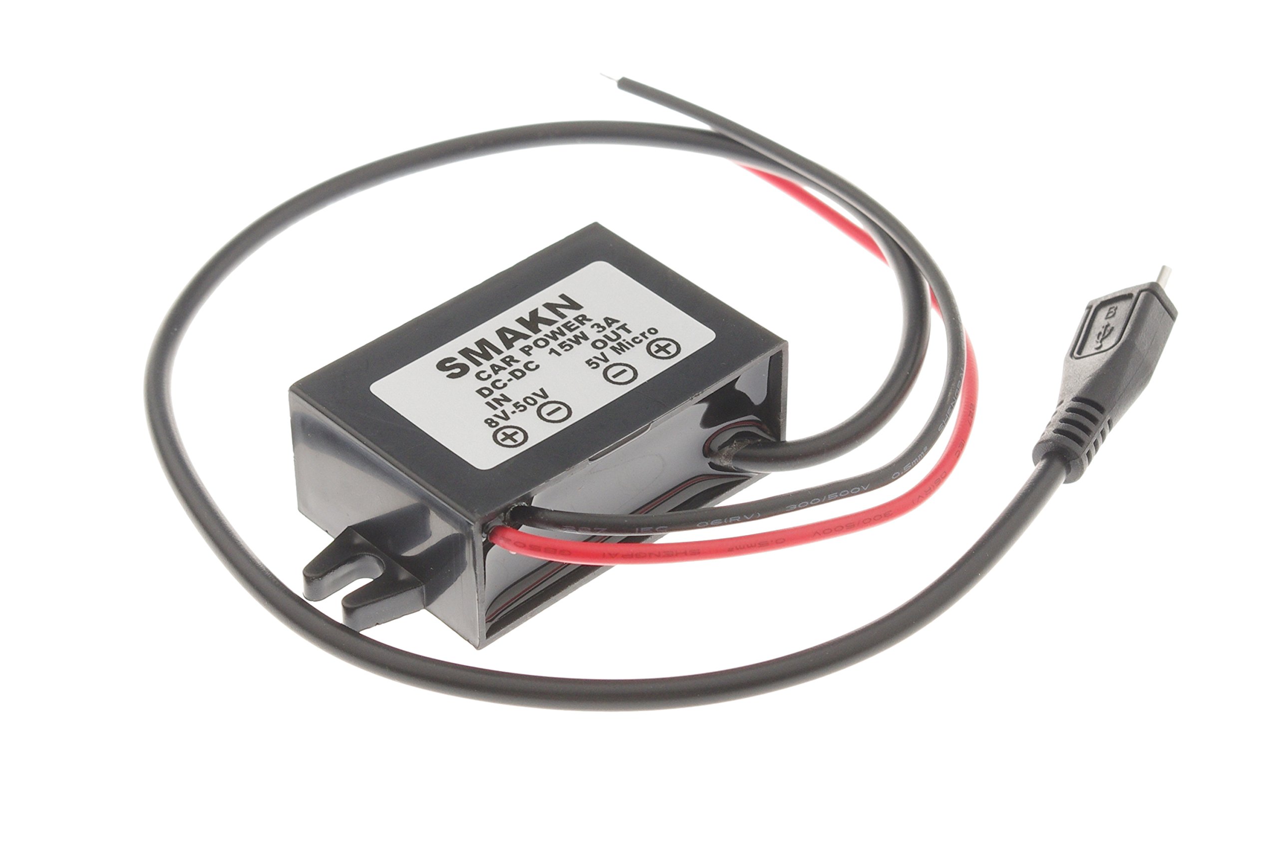 SMAKN DC/DC Converter 12V/24V/36V/48V Step Down to 5v 3A(MAX) Power Supply Module MICRO USB OUTPUT