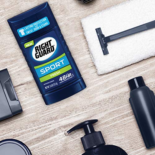 Right Guard Sport Antiperspirant Up To 48HR, Fresh, 2.6 Oz (Pack of 6)