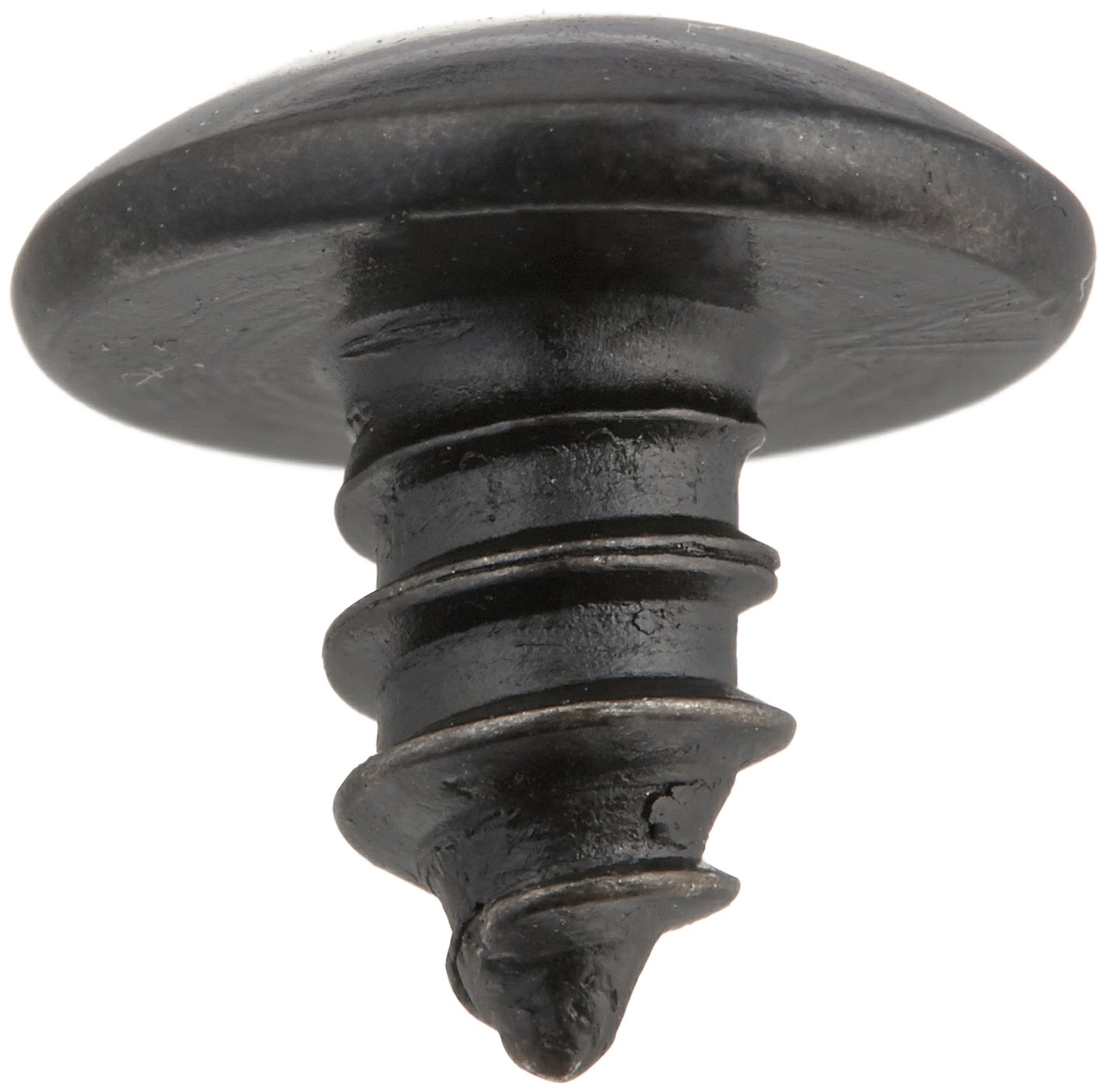 Small Parts 0804ABPTB Steel Sheet Metal Screw, Black Oxide Finish, Truss Head, Phillips Drive, Type AB, #8-18 Thread Size, 1/4" Length (Pack of 100)