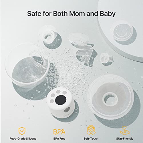 Goldeep Wearable Breastfeeding– Hands Free Portable,3 Modes & 12 Levels Electric Breast Pump – LCD Screen, No Leakage, Low Noise, 27mm Default/24mm Flange