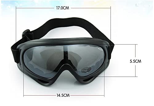 ARMADIO Ski Goggles, Motorcycle Goggles, Snowboard Goggles Anti-UV Anti-Scratch Dustproof Safety Goggles for Men Women Kids- 7PACK (7PACK X400)
