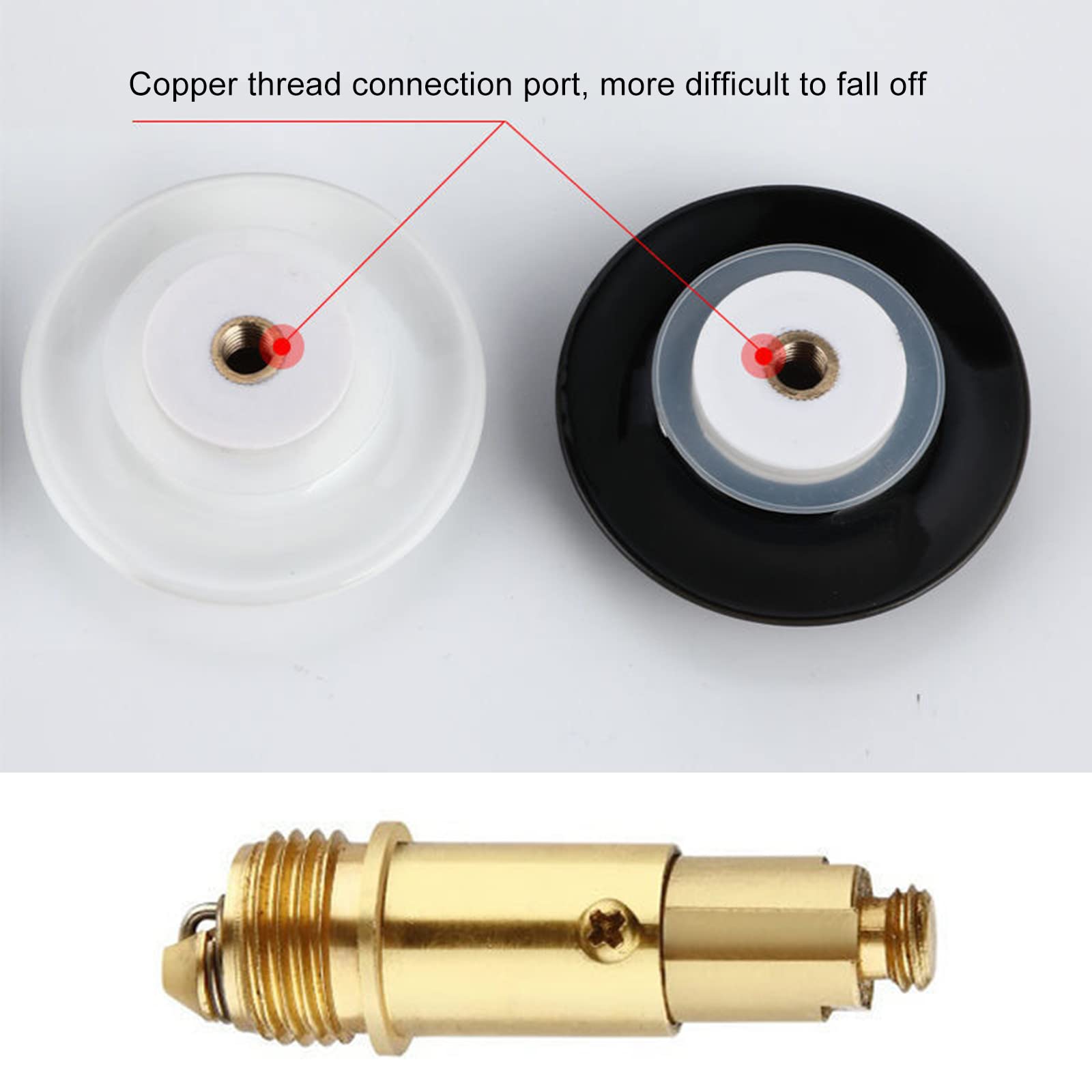 Carkio 2PCS Bathroom Sink Stopper Replacement, Pop Up Bolt Basin Bath Sink Drain Waste Click Clack Brass Push Spring Plug for Bathroom Kitchen Sink