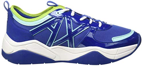 Armani Exchange Women's CHER CHUNKY SNEAKER, Bluette Acqua, 4