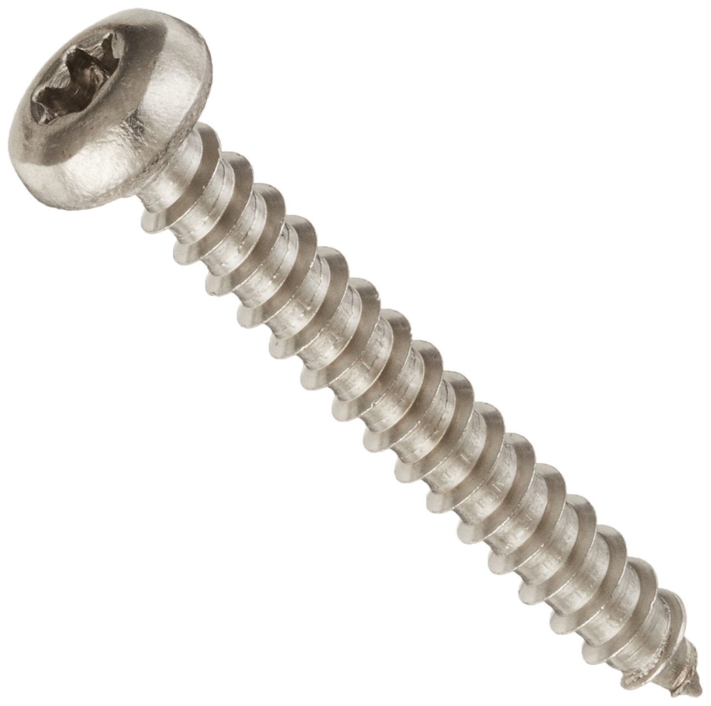 Small Parts 0820ATP188 18-8 Stainless Steel Sheet Metal Screw, Plain Finish, Pan Head, Star Drive, Type A, #8-15 Thread Size, 1-1/4" Length (Pack of 50)