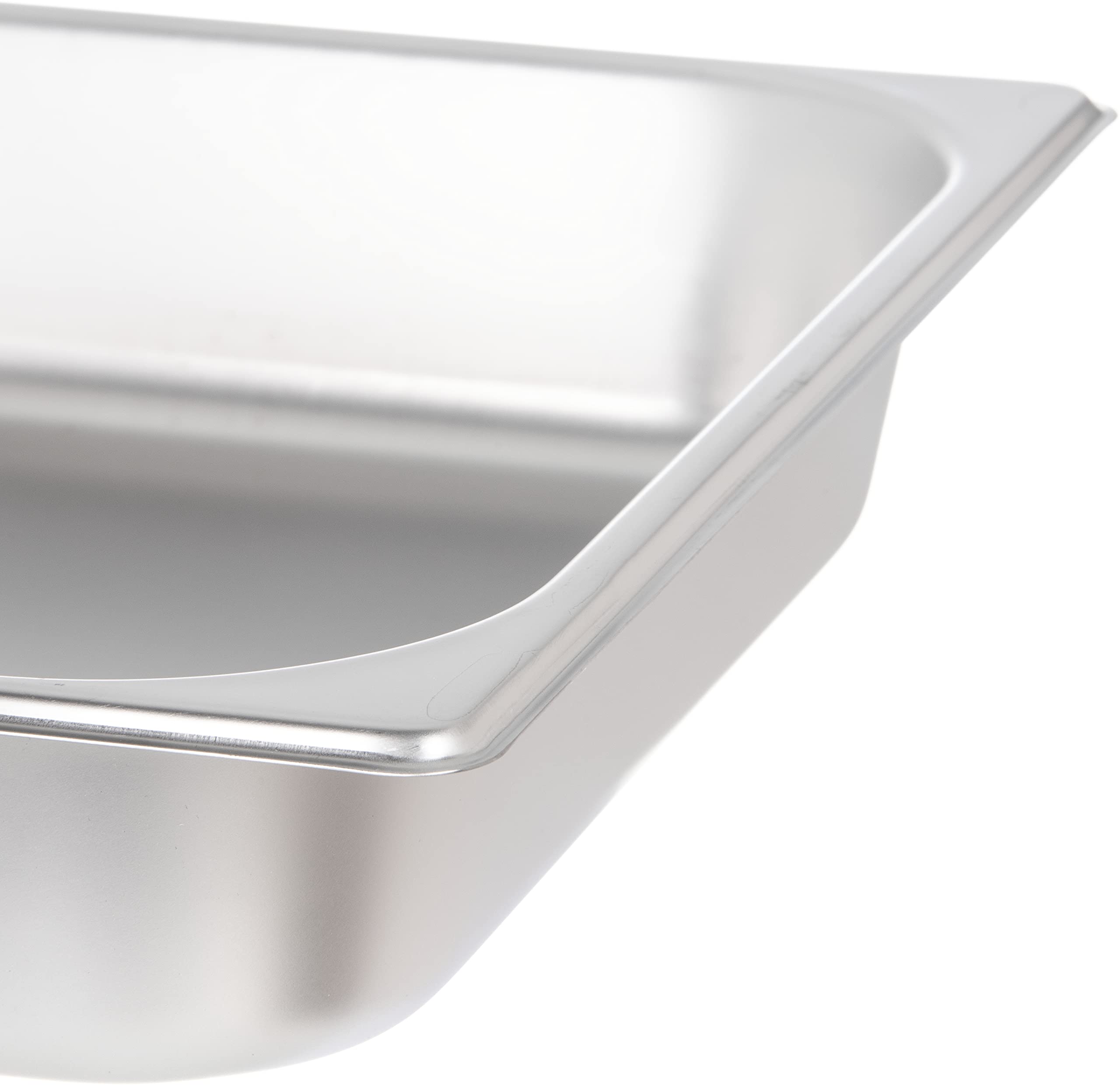 Carlisle FoodService Products Durapan Stainless Steel Divided Steam Table Pan for Catering, Hotel, and Restaurants, Full-Size 2.5 Inches Deep, Silver, (Pack of 6)