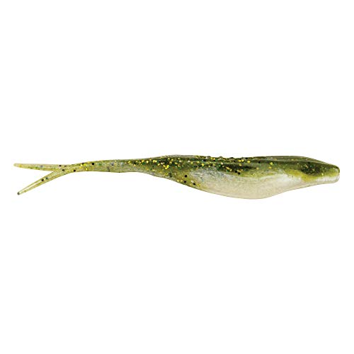 Berkley Powerbait Power Jerk Shad Fishing Bait, 5", 10Count, White, Power Jerk Shad