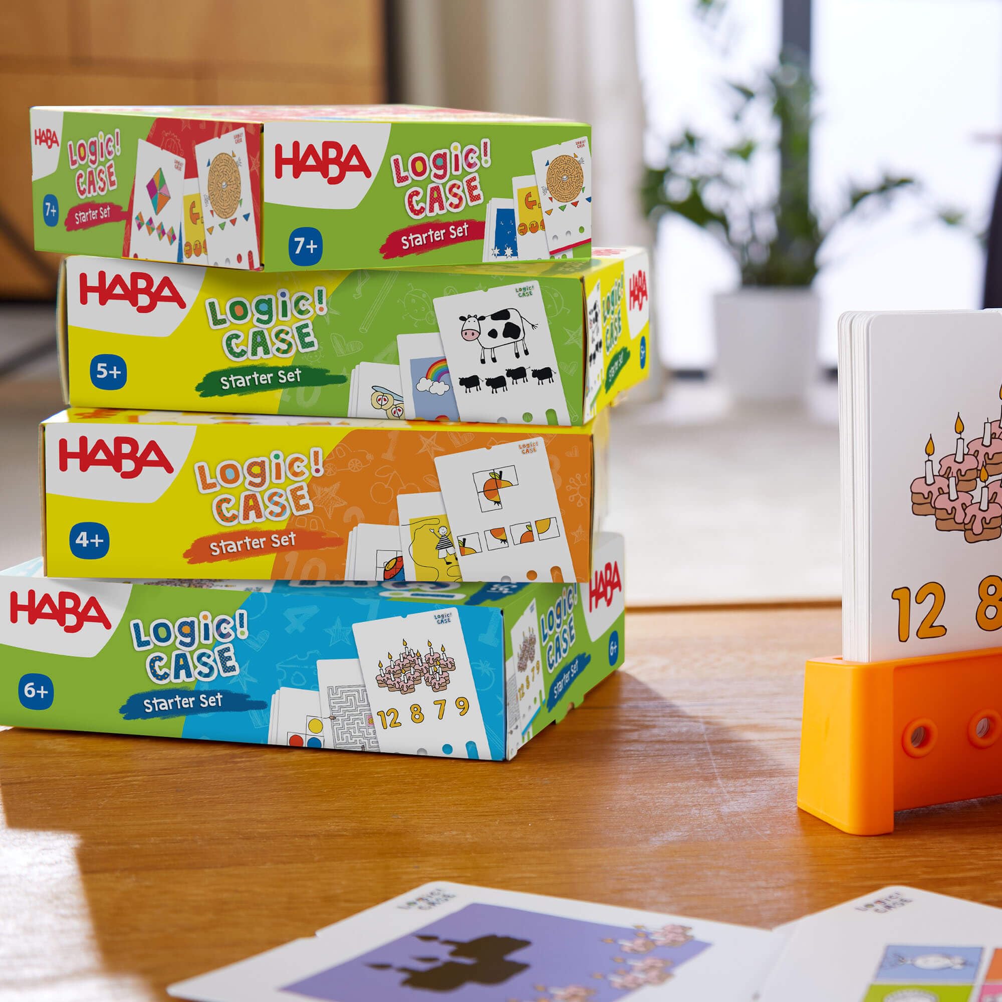 HABA Logic! CASE Starter Set - Brain Building Puzzles for Ages 6+