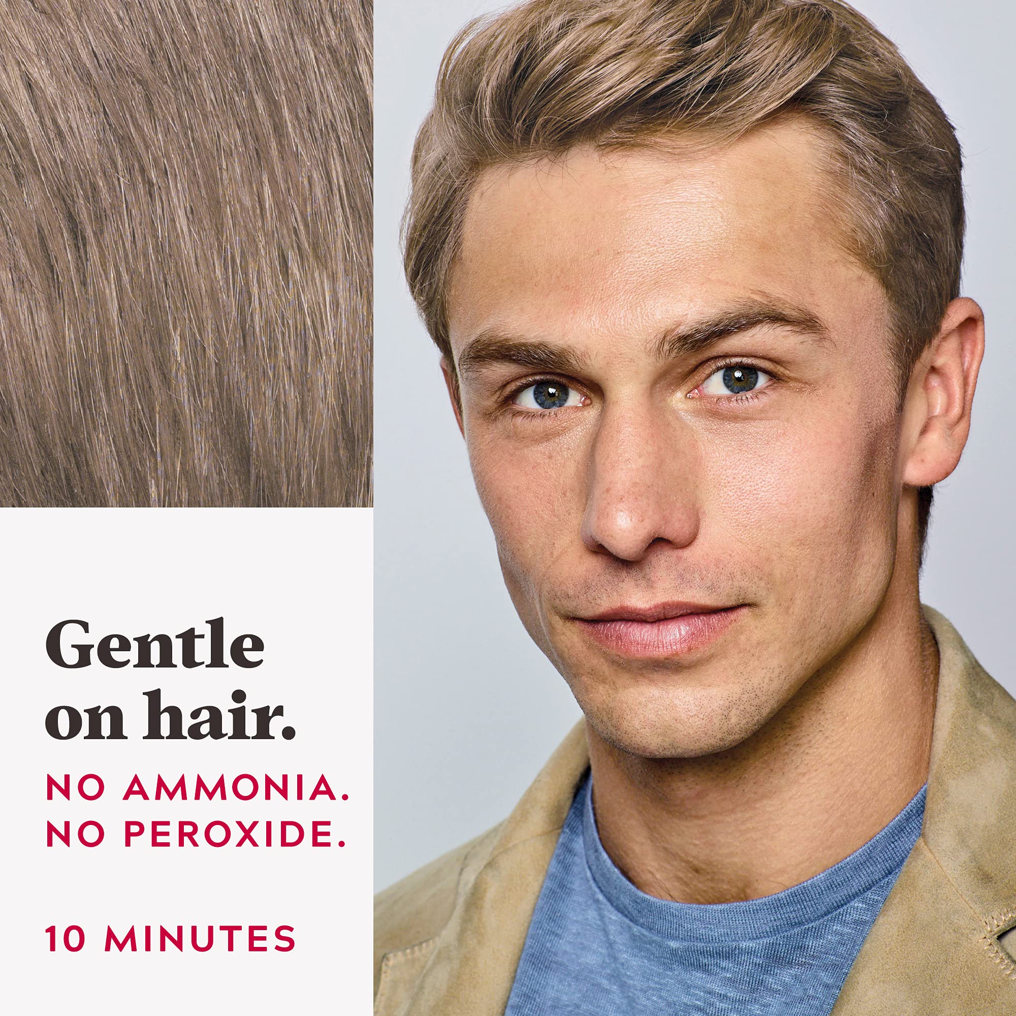 Just For Men Easy Comb-In Color Mens Hair Dye, Easy No Mix Application with Comb Applicator - Dark Blond, A-15, Pack of 1