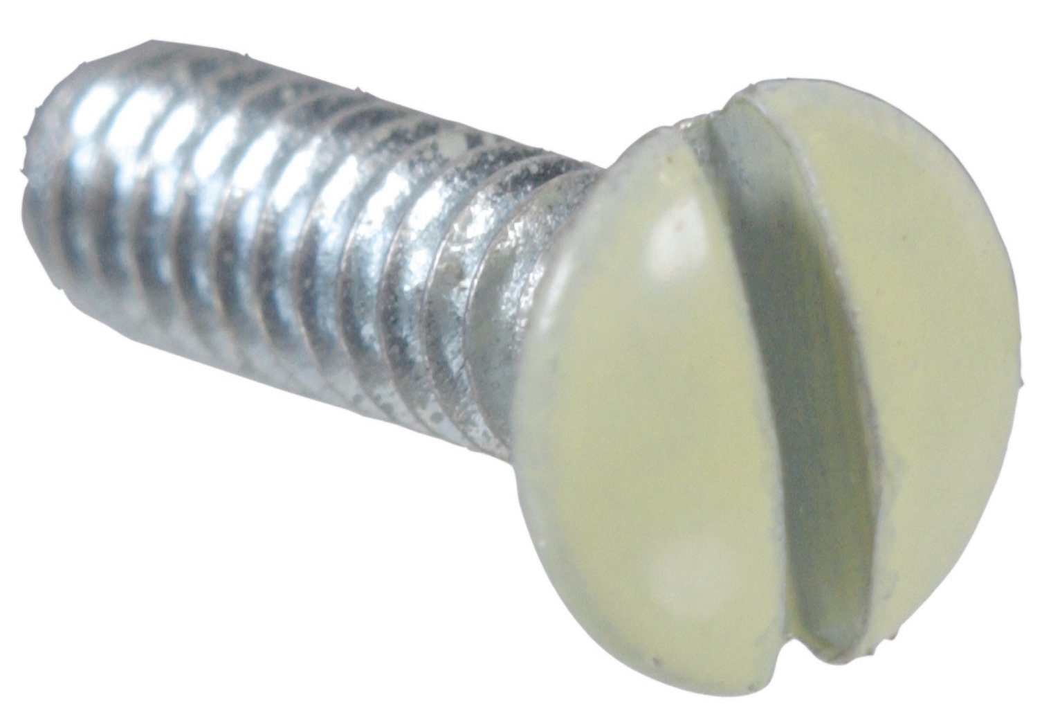 Hillman 4195 Ivory Electrical Switch Plate Screw 6-32 x 1 in. (20-Pack)