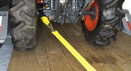 Keeper - 2β x 36β Premium Axle Tie Down Strap with D Rings - 3,333 lbs. Working Load Limit