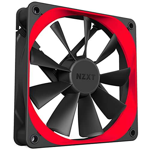 NZXT AER F - RF-AF140-B1-140mm - Winglet Designed Fan Blades - Fluid Dynamic Bearings - PWM Airflow Fans - Gaming Computer Fan