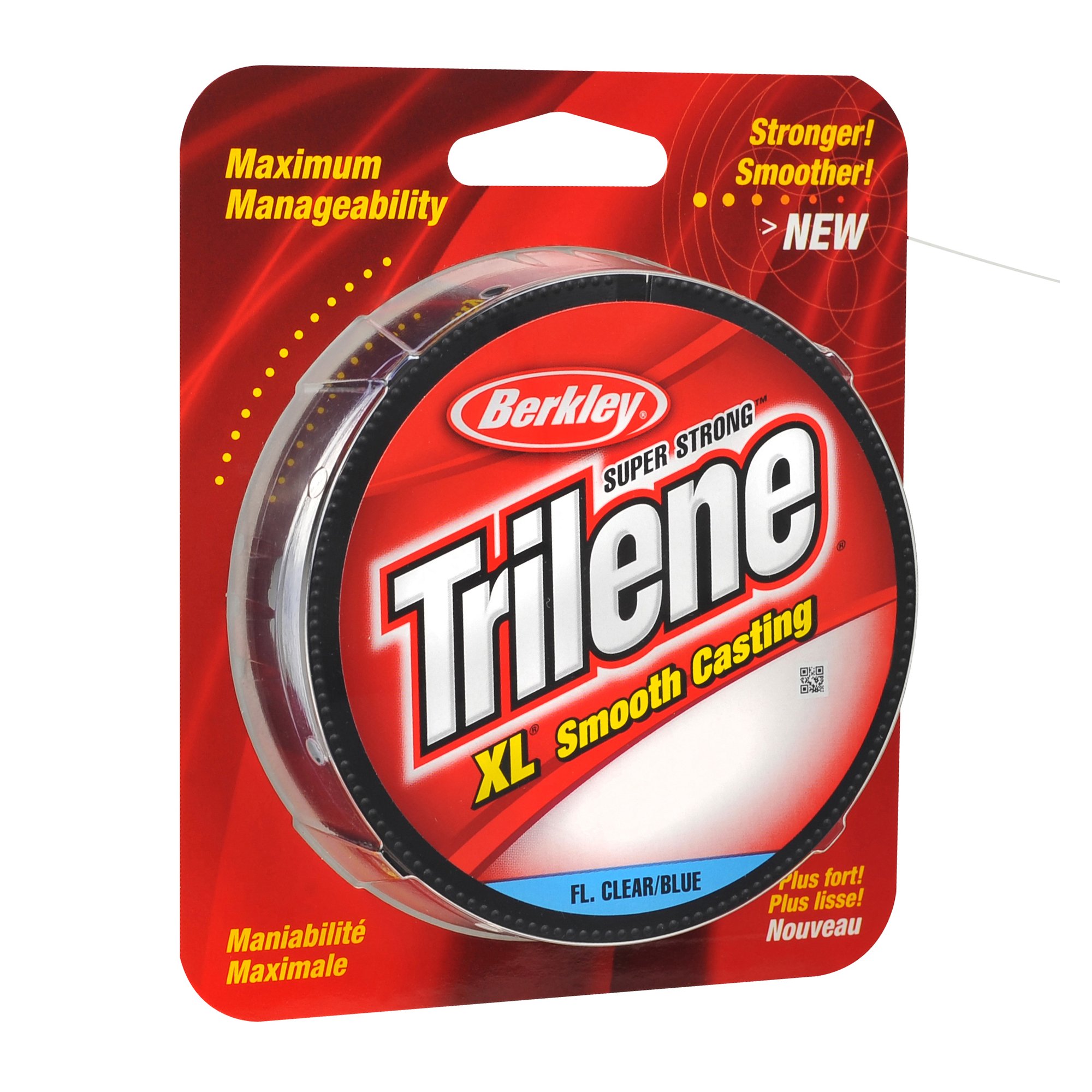 Berkley TrileneĀ® XLĀ®, Fluorescent Clear/Blue, 4lb | 1.8kg, 110yd | 100m Monofilament Fishing Line, Suitable for Freshwater Environments