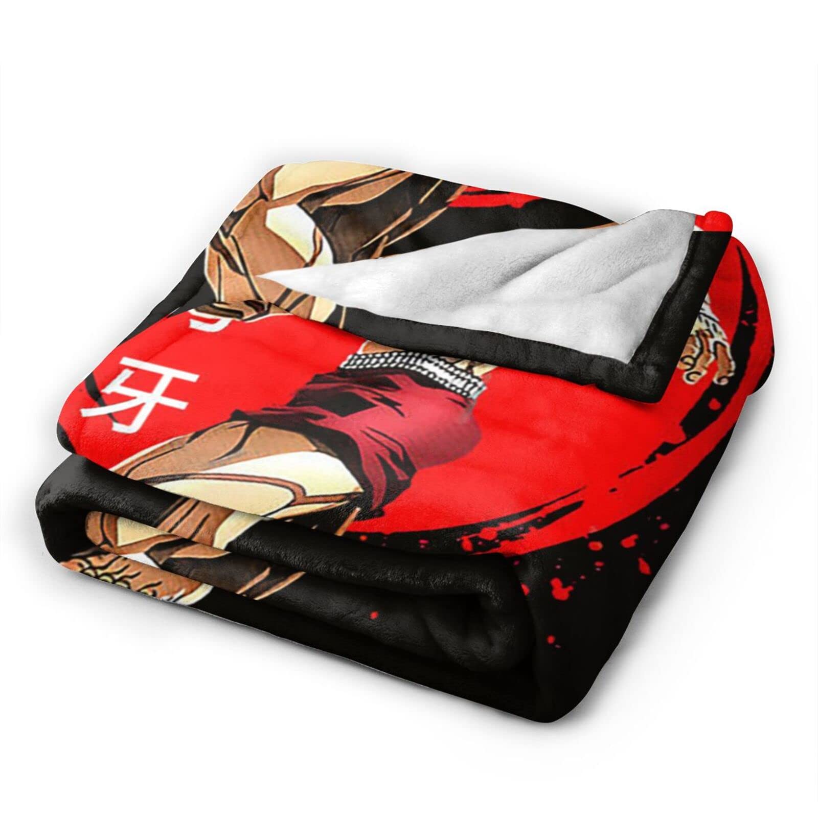 Anime Baki The Grappler Blanket Tapestry Sofa Office Bedroom Throw Blankets Super Soft Cozy Microfiber Blanket Bedding 40"X30"