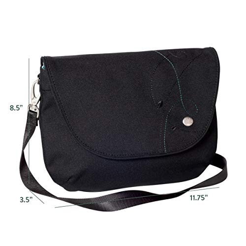 HAIKU Bliss Eco-Friendly RFID Blocking Travel Crossbody Saddle Bag, Gray Poplar