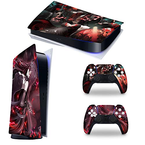 Anime Collection Girl - PS5 Standard Edition Skin Console - PS5 Standard Edition Controller Skin Cover Vinyl Decal Protective