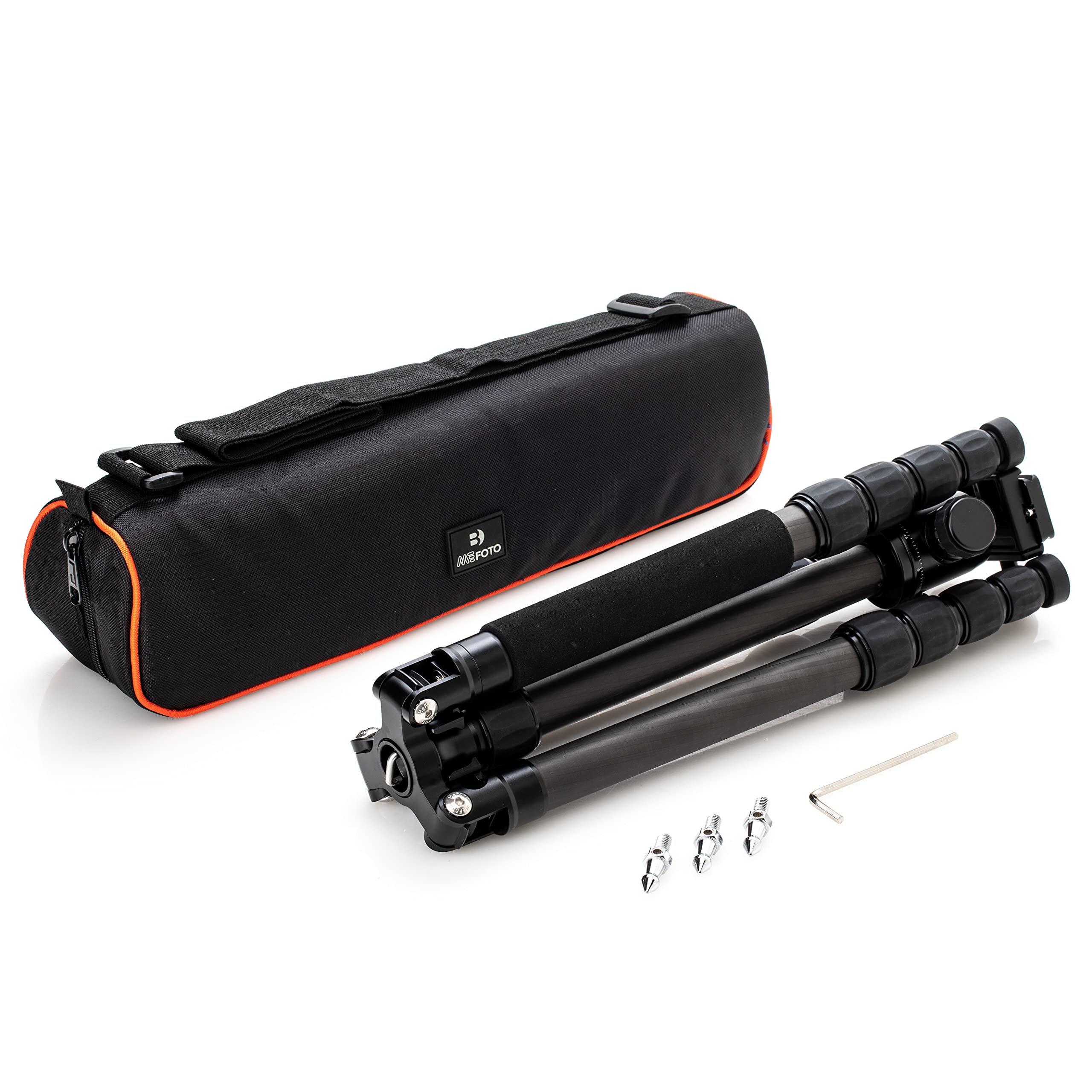 Benro MeFOTO Globetrotter Travel Tripod, Ballhead and Monopod in Black, 2 Series Carbon Fiber Legs, 4 Leg Sections, Twist Leg Locks, Padded Carrying Case (BMGTCBLK)