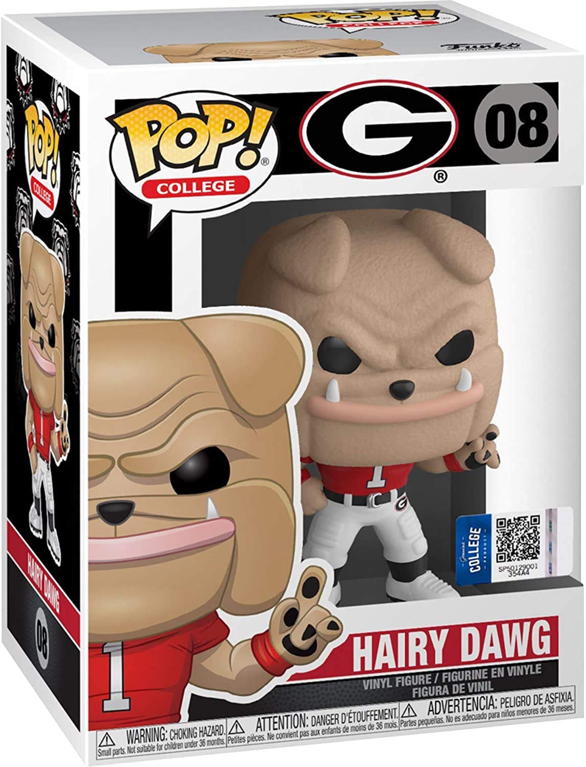 Hairy Dawg Georgia Bull Dogs Pop! College Mascots NCAA Pop Action Figure (Bundled with Pop Shield Protector to Protect Display Box)