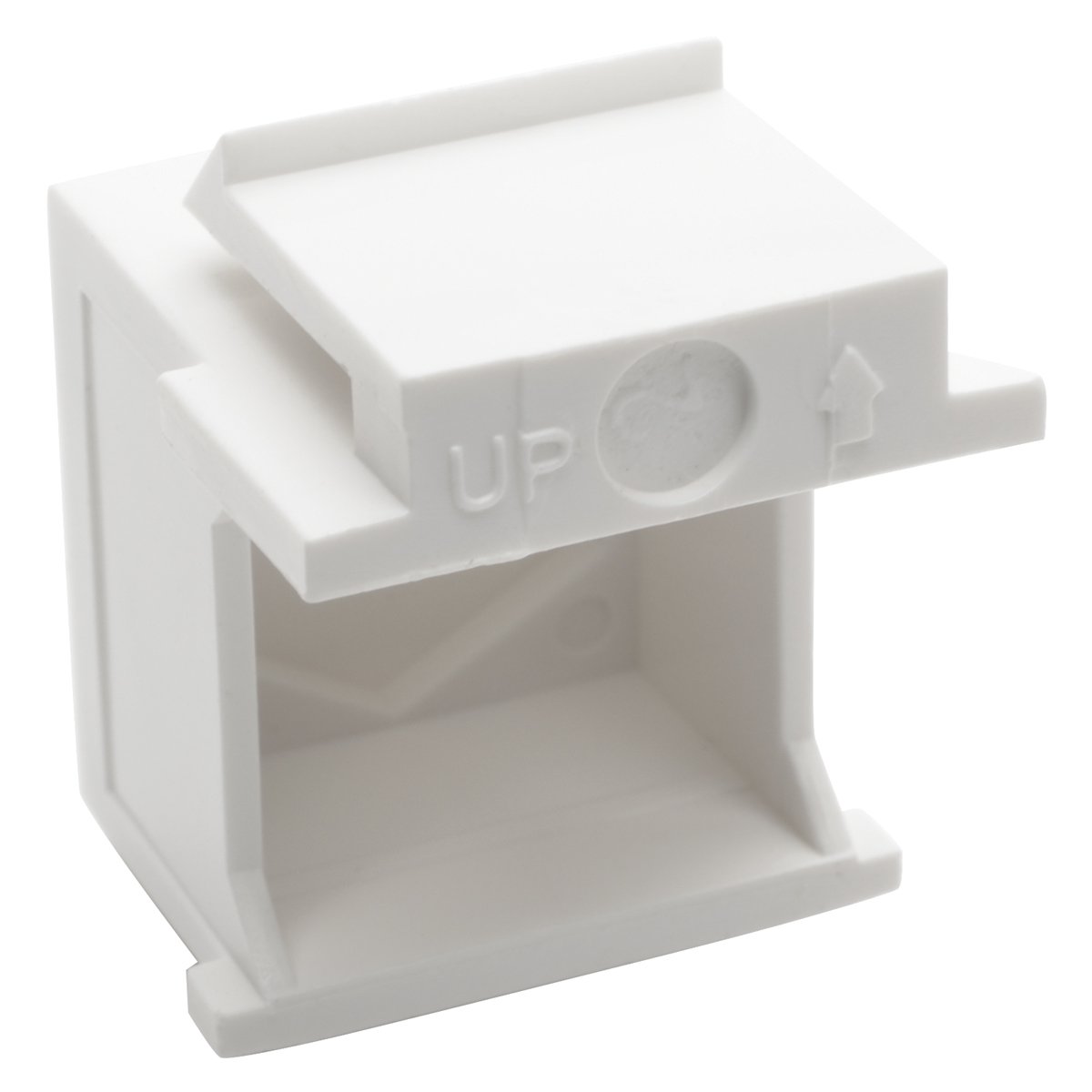 TRIPP LITE Snap in Blank Keystone Jack Insert, 10 Pack, White (N040-010-WH)