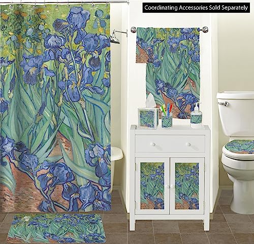 RNK Shops Irises (Van Gogh) Waste Basket - Double Sided (White)
