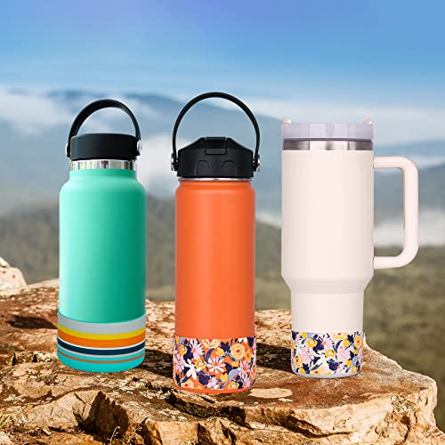HEYSKAY Protective Flask Silicone Boot Cover Base for 20-40oz Stanley Tumbler, 12-24oz Hydro Flask Water Bottle. Compatible with All Water Bottles with Bottom Width of 2.85in
