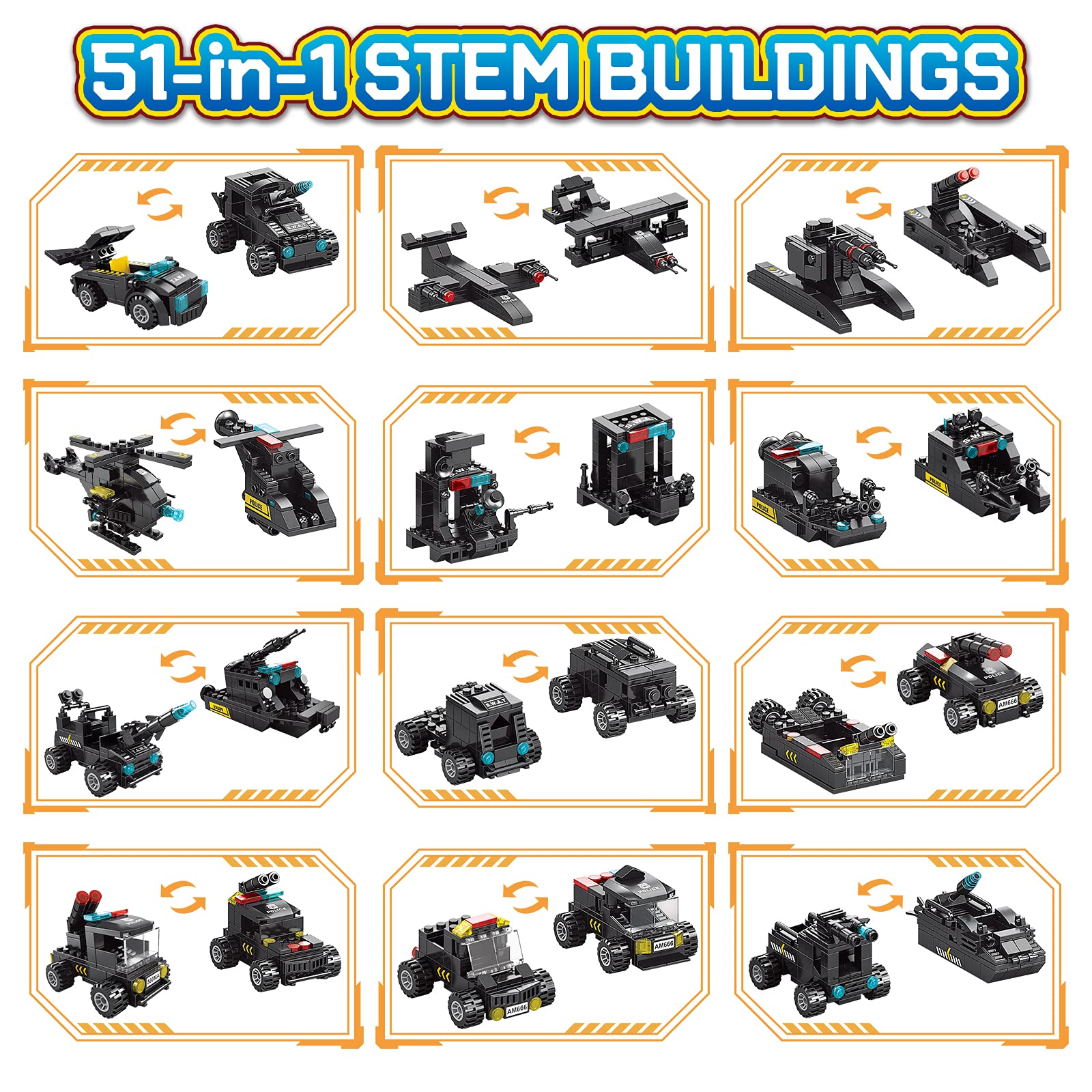HISTOYE 35-in-1 832 PCS STEM Robot Building Kit for Kids 8-12 Erector Sets for Boys Age 8-12 Engineering Building Blocks STEM Projects Toys for 6 7 8 9 10 11 12+ Year Old Boys Girls