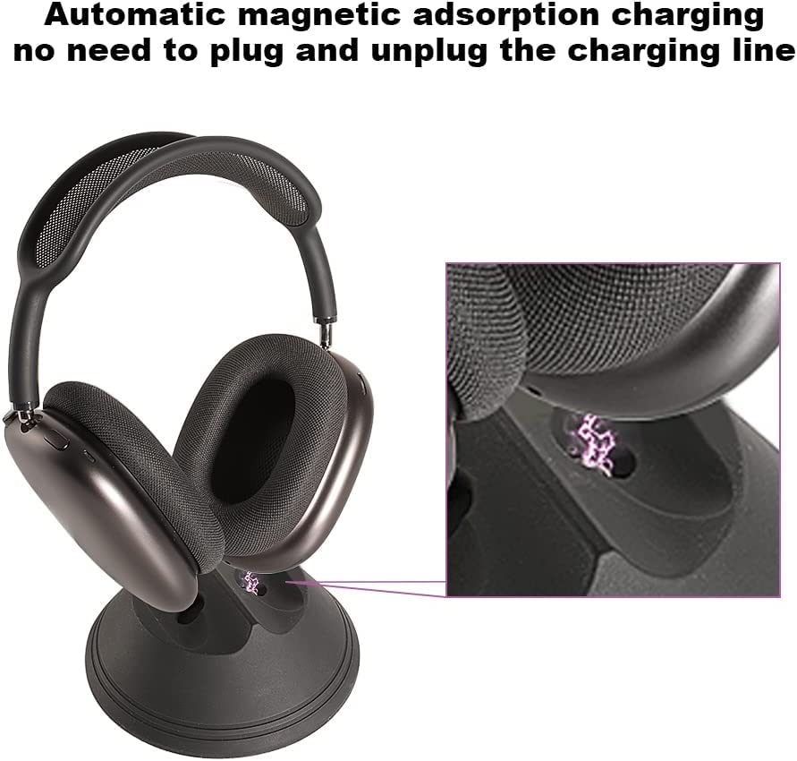 Headphone Stand for AirPods Max,Magnetic Charging Headphone Stand Headset Holder Station Charging Shelf Base Charger Dock Headset Designed for AirPods Max