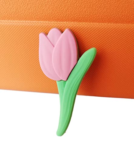 Sexyppl Tulip Charms for Bogg-Bags Cartoon Tulip Decorative Charms for Totes Flower Charm Accessories for Beach Totes-1Pack (Crimson)