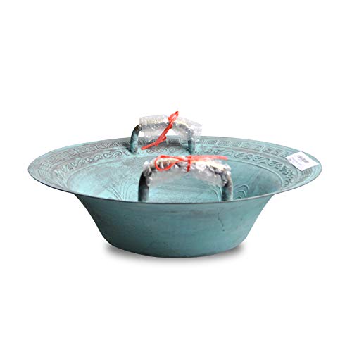 American-Brand Fristaden Lab Resonance Bowl, Learn How Sound Waves Work, Bronze, Engraved with Han Dragons, Chinese Spouting Bowl for Classroom Education, Science Experiments