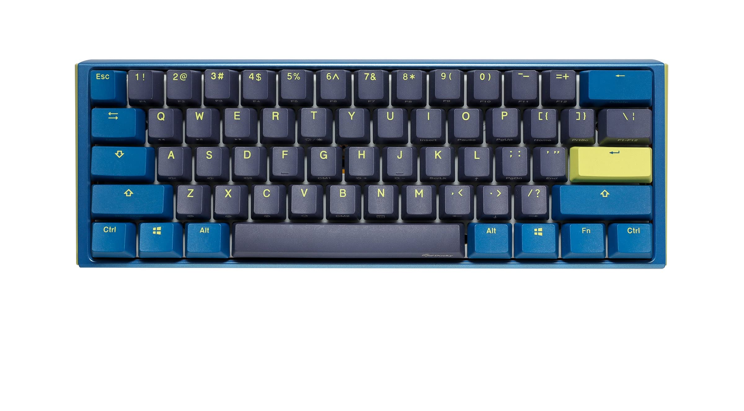 Ducky One 3 Mini Daybreak 60% Mechanical Keyboard: Quack Mechanics Dampening, Hot-Swappable Cherry MX Clear Switches, High-Density PBT Tripleshot Keycaps, RGB, US