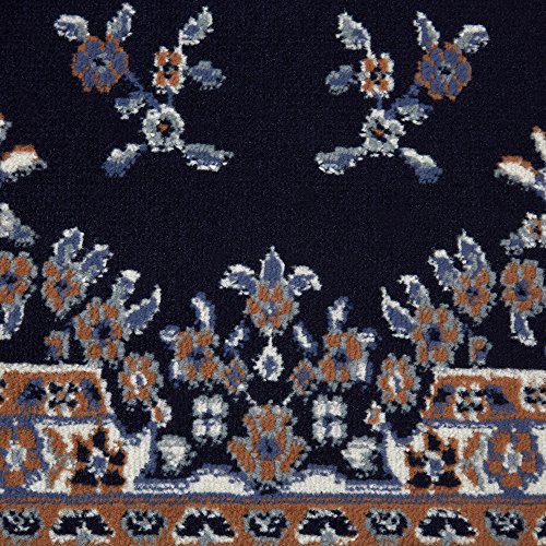 Home Dynamix Premium Sakarya Traditional Medallion Border Area Rug, Navy Blue, 7'8"x10'7" Rectangle
