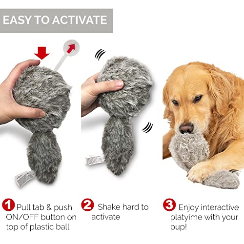 Hyper Pet Doggie Tail Interactive Plush (Wiggles, Vibrates, and Barks β Dog Toys for Boredom and Stimulating Play)