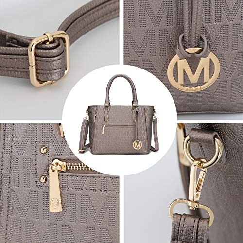 MKF Crossbody Shoulder Bag for Women β PU Leather Top Handle Pocketbook β Roomy Tote Satchel Handbag Purse M Charm Mustard