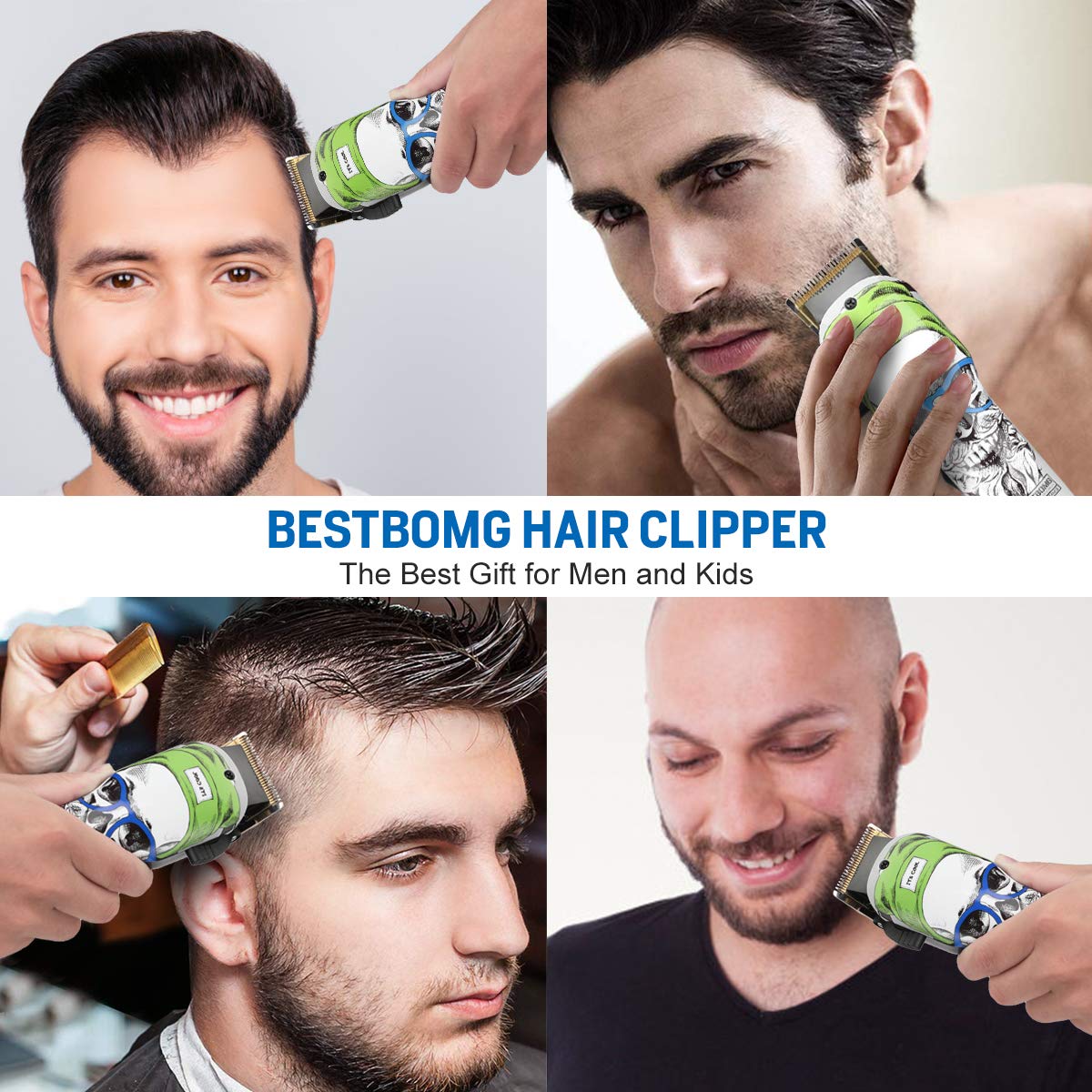 Audoc Professional Cordless Hair Clippers for Men Hair cuttings Kit Mens Beard Trimmer for Home Barber